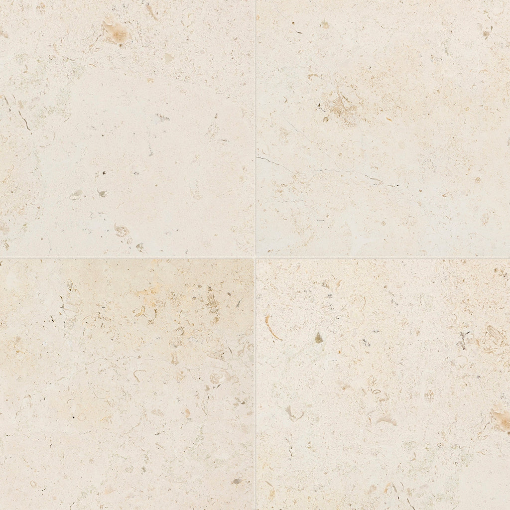 Crema Luna 18" x 18" Limestone Tile for Floor, Wall, Countertop ...