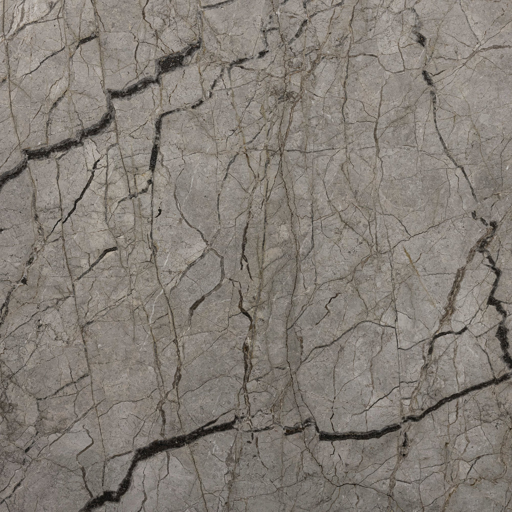 Silver Root Marble Slab – Silvered Taupe with Gold Veins – Artistic Tile