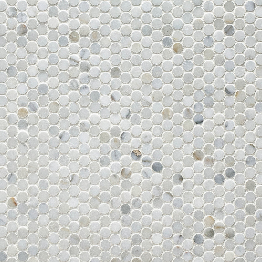 Studs Marble Mosaic – Small, Classic Stone Circle Design – Artistic Tile
